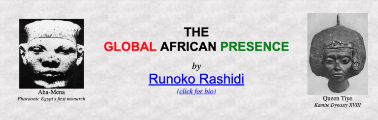 The Global African Presence – Articles by Runoko Rashidi From 1999 to ...