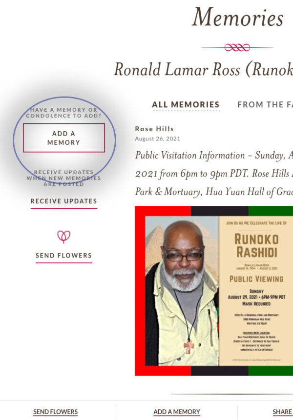 ANNOUNCEMENTS: Runoko Rashidi Celebration of Life – Live Streamed HERE ...